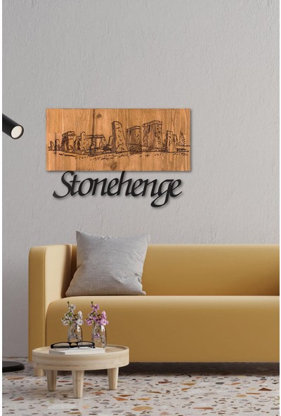 Doreline Doreart Stonehenge Ahşap & Metal Duvar Tablosu Ev Ofis Duvar Panosu Doreline Doreart Stonehenge Ahşap & Metal Duvar Tablosu Ev Ofis Duvar Panosu