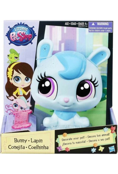 Hasbro Littlest Pet Shop Bunny 8 Inch Evcil Hayvanınızı Süsleyin Hasbro Littlest Pet Shop Bunny 8 Inch Evcil Hayvanınızı Süsleyin