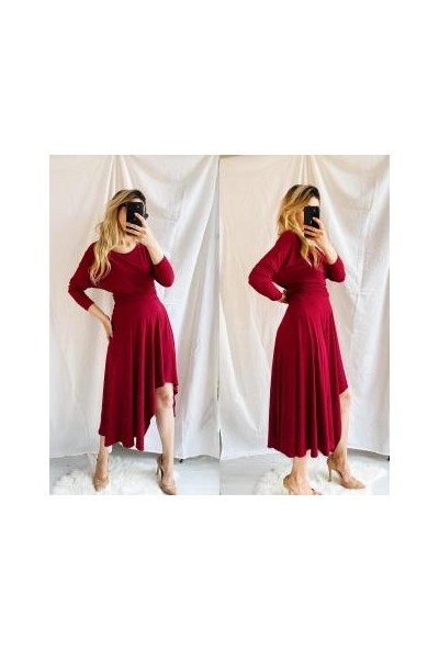 Selvi Atalay Butik Bordo Asimetrik Etek Selvi Atalay Butik Bordo Asimetrik Etek