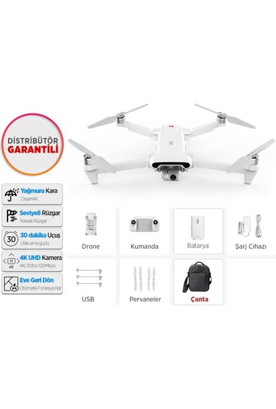 Xiaomi Fımı X8 Se 2022 V2 4K Kameralı Drone Seti Beyaz ( Distribütör Garantili ) Xiaomi Fımı X8 Se 2022 V2 4K Kameralı Drone Seti Beyaz ( Distribütör Garantili )