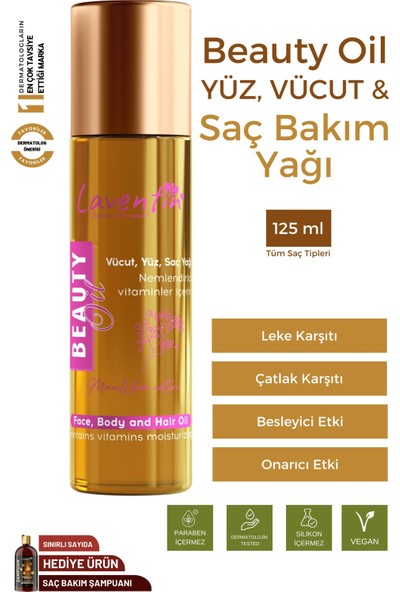 Laventin Leke ve Çatlak Karşıtı Işıltı Verici Mucizevi Bakım Yağı 100ML (Yüz-Vücut-Saç) Beauty Oil Laventin Leke ve Çatlak Karşıtı Işıltı Verici Mucizevi Bakım Yağı 100ML (Yüz-Vücut-Saç) Beauty Oil