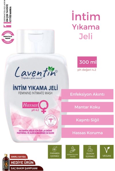 Laventin Genital Bölge Koku Mantar Akıntı Giderici Intim Jel 300ML Laventin Genital Bölge Koku Mantar Akıntı Giderici Intim Jel 300ML