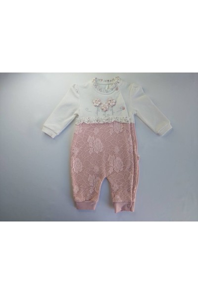 HMC Çıçek Nakışlı Patiksiz Kız Tulum