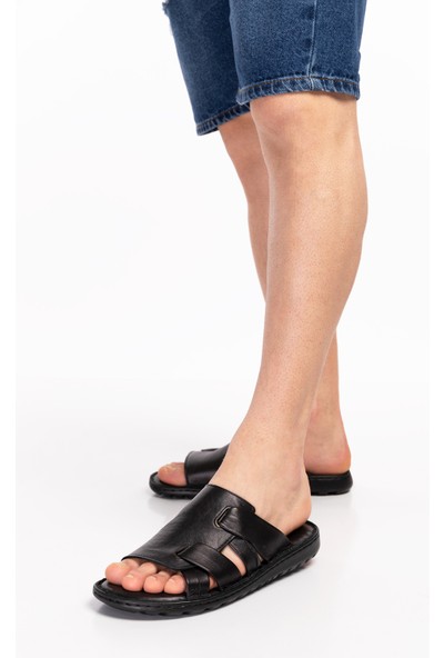 Erkek Hakiki Deri Comfort Taban Terlik