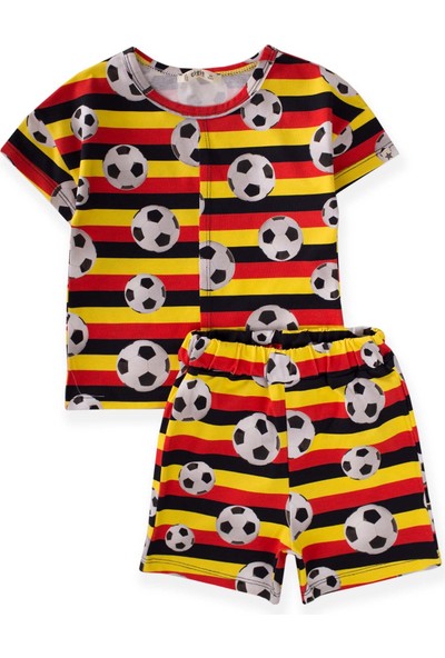 Cigit Önden Kesik T-Shırt Kaprili Takım 2-8 Yaş Multi Color Cigit Önden Kesik T-Shırt Kaprili Takım 2-8 Yaş Multi Color