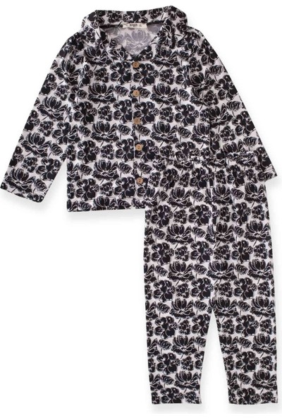 Cigit Dökümlü Gömlek Yaka Pijama Takım 3-9 Yaş Beyaz Cigit Dökümlü Gömlek Yaka Pijama Takım 3-9 Yaş Beyaz