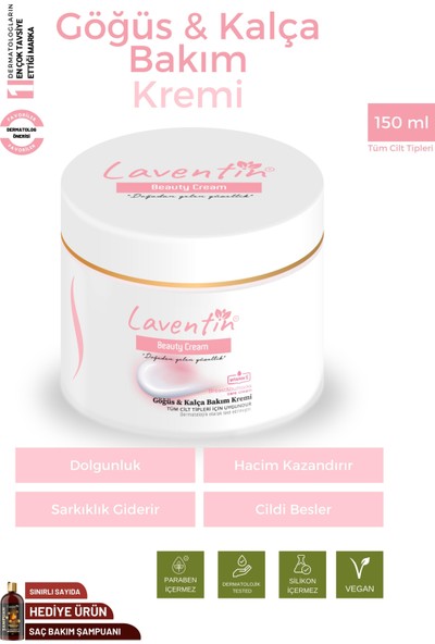 Laventin Göğüs Sıkılaştırıcı Dolgunlaştırıcı Bakım Kremi 150ML Laventin Göğüs Sıkılaştırıcı Dolgunlaştırıcı Bakım Kremi 150ML