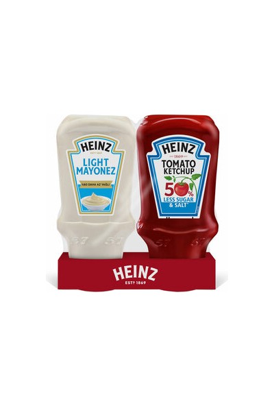 Heinz Az Tuz Az Şeker Ketçap 435 G + Light Mayonez 420 G Heinz Az Tuz Az Şeker Ketçap 435 G + Light Mayonez 420 G