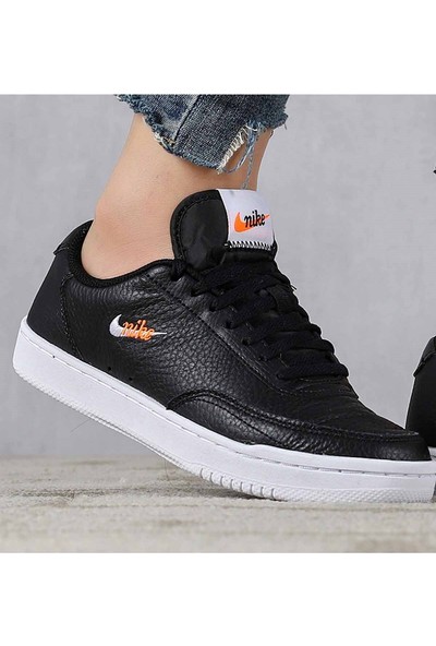 Nike Court Vintage Prm Kadın Günlük Spor Ayakkabı CW1067-002-SIYAH-BYZ