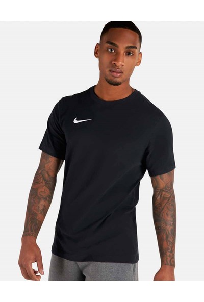 Nike M Nk Df PARK20 Penye Kumaş Erkek Tişört CW6952-010-SIYAH