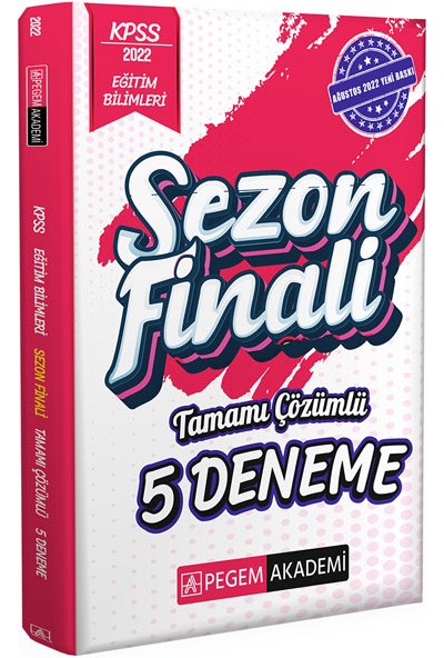 Pegem Akademi Yayıncılık 2022 KPSS Eğitim Bilimleri Sezon Finali Tamamı Çözümlü 5 Deneme Pegem Akademi Yayıncılık 2022 KPSS Eğitim Bilimleri Sezon Finali Tamamı Çözümlü 5 Deneme