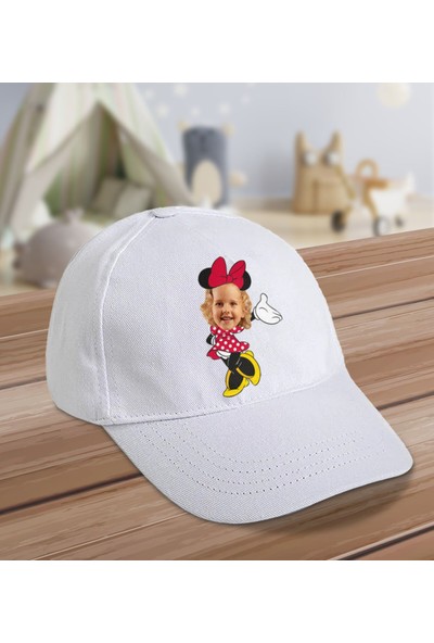 Bk Kids Kişiye Özel Prenses Tasarımlı Cotton Çocuk Şapkası-Beyaz