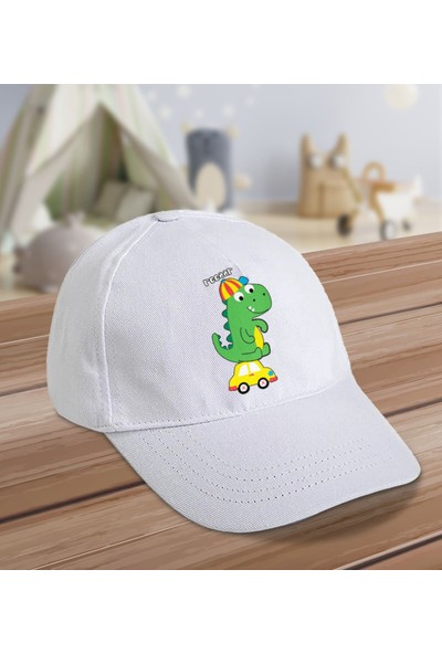 Bk Kids Sevimli Kaptan Tasarımlı Cotton Çocuk Şapkası-Beyaz-2