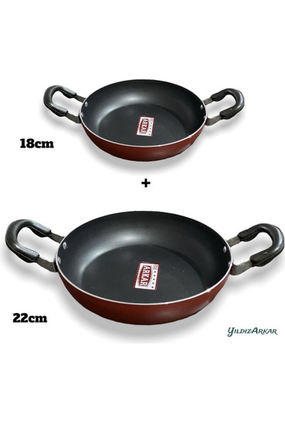 Çapar Group Teflon Omlet Tavası & Yumurta Sahanı 2'li (22-18CM) Çapar Group Teflon Omlet Tavası & Yumurta Sahanı 2'li (22-18CM)