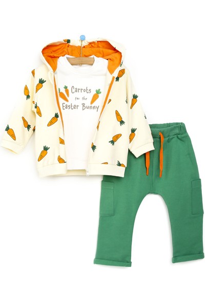 Bebetto Carrot Age Erkek Bebek 3lü Eşofman Takımı
