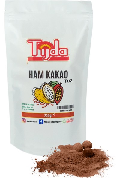 Tijda Ham Kakao Tozu 250 gr Tijda Ham Kakao Tozu 250 gr