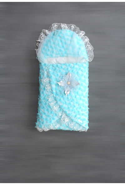 Needaya Kenarı Tül Yakamoz Figürlü 4 Mevsim Klasik Kundak - Erkek (Mavi)