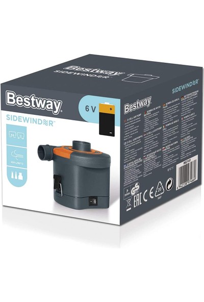 Tekno İstanbul Sidewinder Pille Çalışan 6 V Elektrikli Hava Pompası Tekno İstanbul Sidewinder Pille Çalışan 6 V Elektrikli Hava Pompası