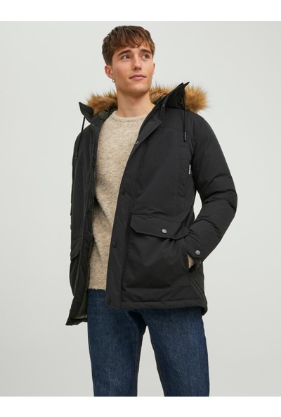 Jack & Jones Jack Jones Erkek Kapüşonlu Kaban Parka 12211948 Jack & Jones Jack Jones Erkek Kapüşonlu Kaban Parka 12211948