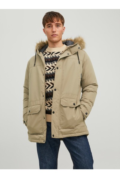 Jack & Jones Jack Jones Erkek Kapüşonlu Kaban Parka 12211948 Jack & Jones Jack Jones Erkek Kapüşonlu Kaban Parka 12211948