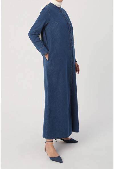 ALLDAY Fırfır Detaylı Denim Ferace