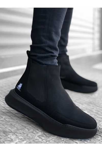 Peaces Store ER0150 Bağcıksız Bantlı Erkek Yüksek Taban Siyah Taban Spor Bot Peaces Store ER0150 Bağcıksız Bantlı Erkek Yüksek Taban Siyah Taban Spor Bot