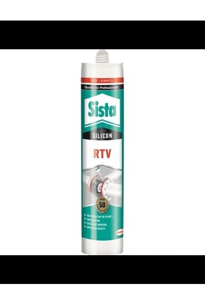 Sista Isıya Dayanıklı Silikon 300 Derece Kırmızı