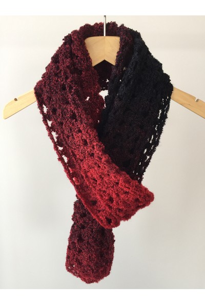 Mora Knit El Örgüsü Çok Renkli Şal Atkı Mora Knit El Örgüsü Çok Renkli Şal Atkı
