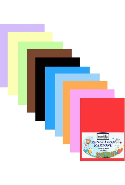Artlantis 10 Renk Fon Kartonu 35 x 50 cm Artlantis 10 Renk Fon Kartonu 35 x 50 cm