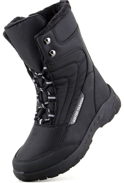 Vojo 7610 Comfort Taban Kürklü Fermuarlı Kadın Kar Botu