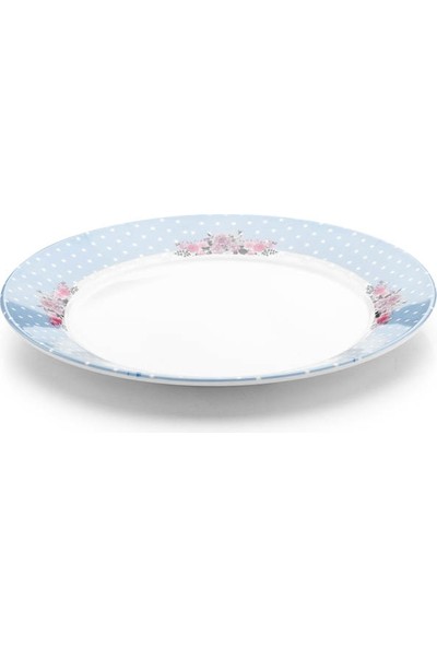 6lı Melamin Servis Tabak Desenli 17 cm