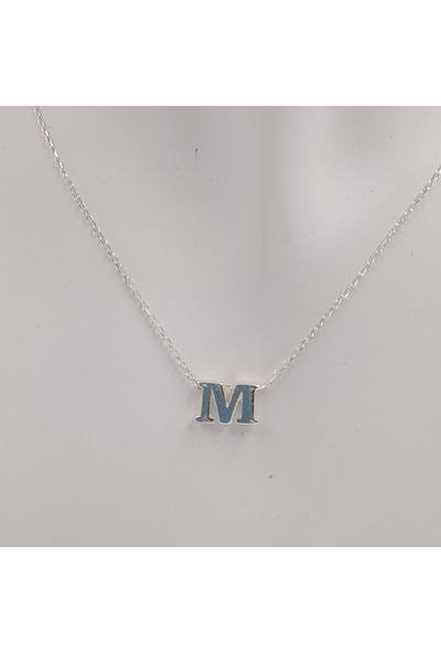 925 Ayar Harf Gümüş Kolye