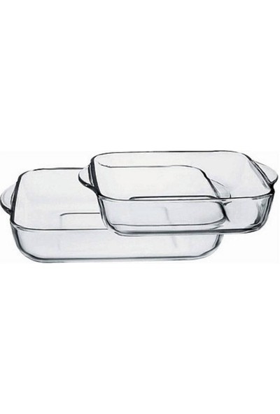 Paşabahçe 159028 Borcam 2'li Kare Tepsi Seti Paşabahçe 159028 Borcam 2'li Kare Tepsi Seti