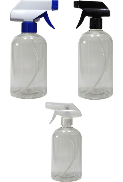 Paradise Alsun Boş Fısfıs Sprey Şişe 500 ml 3 Adet [kimyasala Dayanıklı]