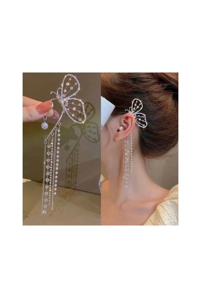 SG Aksesuar Kelebek Kıkırdak Tam Kulak Küpe SG Aksesuar Kelebek Kıkırdak Tam Kulak Küpe