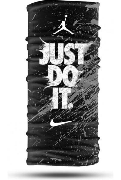 Dair Aksesuar Just Do It Beyaz Desenli Motosiklet Buff Boyunluk Bandana Dair Aksesuar Just Do It Beyaz Desenli Motosiklet Buff Boyunluk Bandana