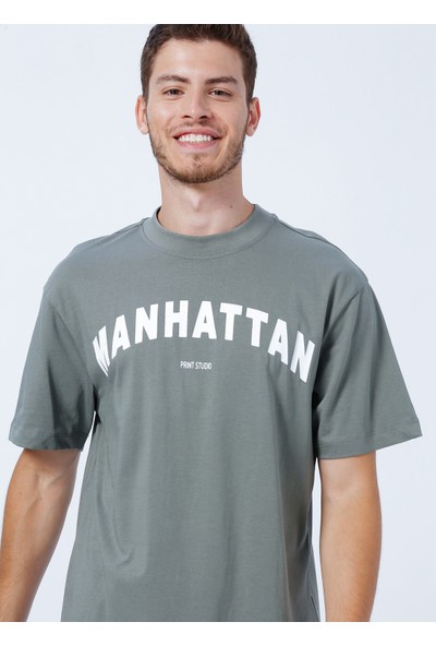 Only & Sons Koyu Gri Erkek T-Shirt 22022686_ONSNIELS Rlx Ss Varsity