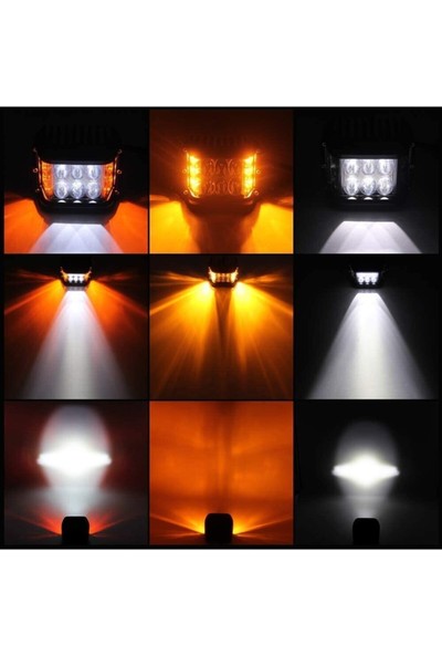 Mısırlı Grup 6 LED 18W Delici Yayıcı Çakarlı Off Road Farı Lambası Mısırlı Grup 6 LED 18W Delici Yayıcı Çakarlı Off Road Farı Lambası