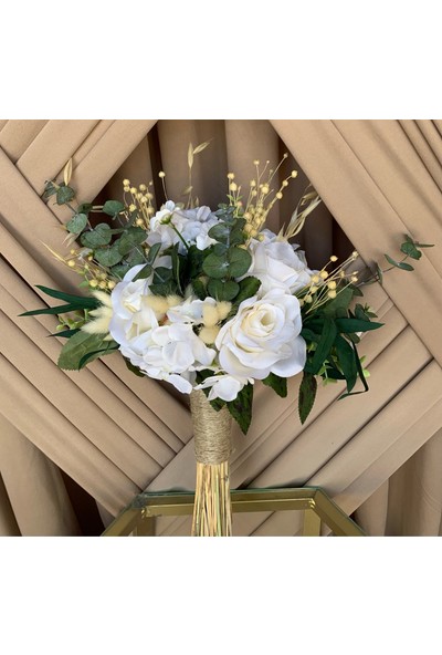 Destina Tasarım Beyaz Gelin Buketi