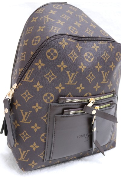 J.Pars Lv Desenli Bayan Sırt Çantası Suni Deri