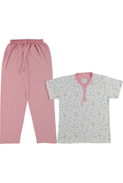 Akse Kadın Penye Pijama Takımı Kısa Kol Akse Kadın Penye Pijama Takımı Kısa Kol
