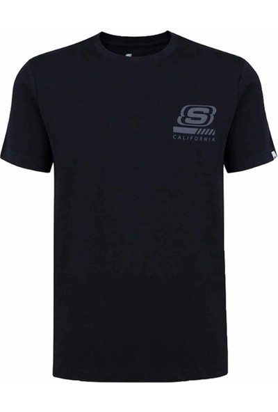 Skechers M Chest Logo T-Shirt Erkek Tişört S212938-001-A Black Skechers M Chest Logo T-Shirt Erkek Tişört S212938-001-A Black