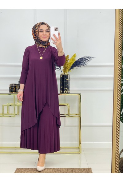 Eslem Afra Piliseli Pantolonlu Takım Eslem Afra Piliseli Pantolonlu Takım