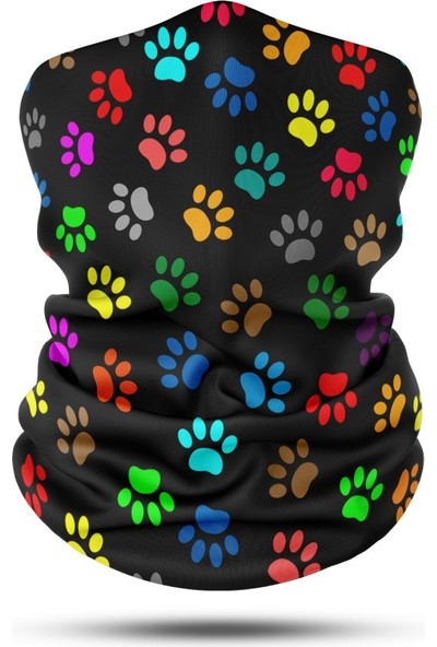 Dair Aksesuar Renkli Pati Desenli Motosiklet Buff Boyunluk Bandana Dair Aksesuar Renkli Pati Desenli Motosiklet Buff Boyunluk Bandana