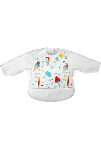 Sevi Bebe Kollu Mama Önlüğü Art-53 Dondurma Sevi Bebe Kollu Mama Önlüğü Art-53 Dondurma