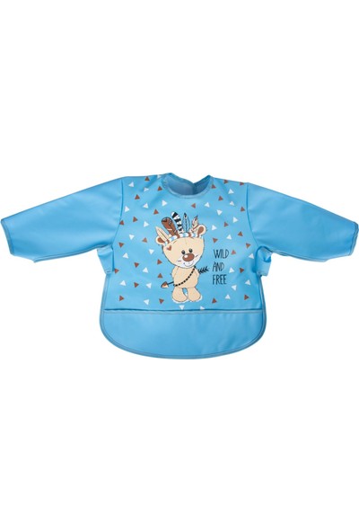 Sevi Bebe Kollu Mama Önlüğü Art-53 Ayıcık Sevi Bebe Kollu Mama Önlüğü Art-53 Ayıcık