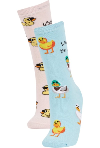 DeFacto Kadın Pamuklu 2li Uzun ÇORAP Y8682AZNS DeFacto Kadın Pamuklu 2li Uzun ÇORAP Y8682AZNS