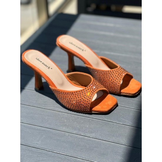 Shoemark Perla Turuncu Kadın Topuklu Terlik Fiyatı