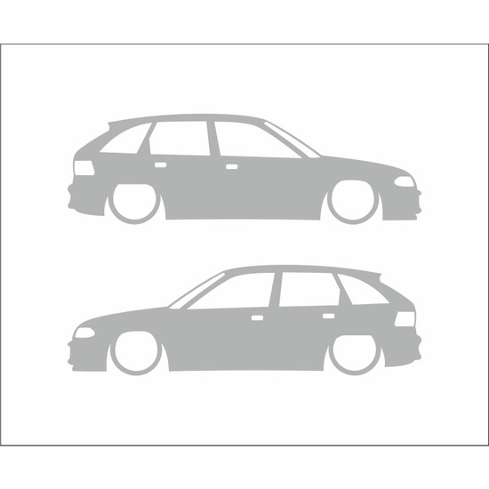 Oto Sticker Opel Astra F Kasa Hb Basık Kelebek Araba Silüet Fiyatı