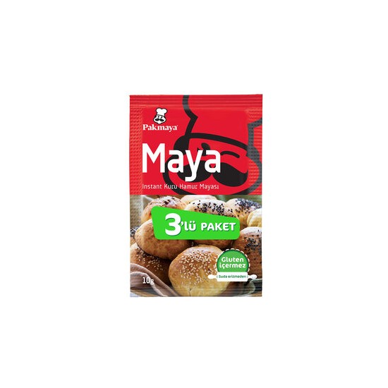 Pakmaya Instant Maya 3'lü 30 G * 12 Adet Fiyatı